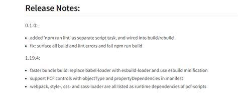 npm packages release notes · issue 358 · microsoft powerplatform