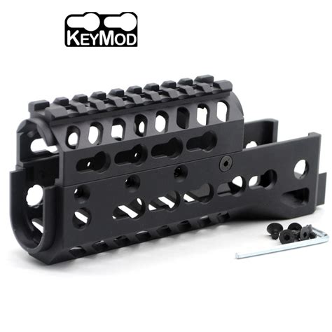 Trirock Universal 6 5 Inch Black Two Pieces Design Drop In Style Ak Keymod Handguard Fits Both