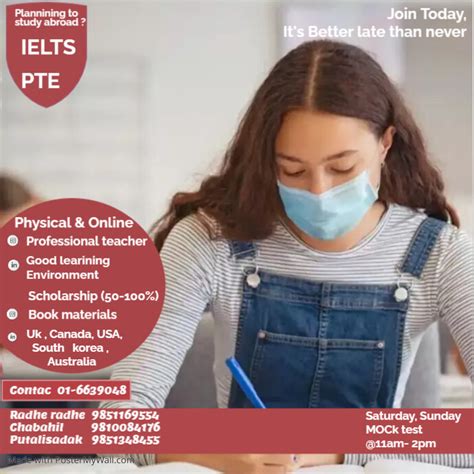 Ielts Online Class Poster Template 1 Postermywall