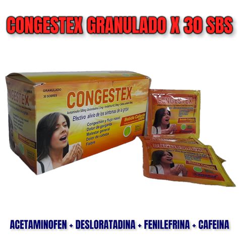 Congestex Granulado X 30 Sbs Acetaminofencafeiadeslora
