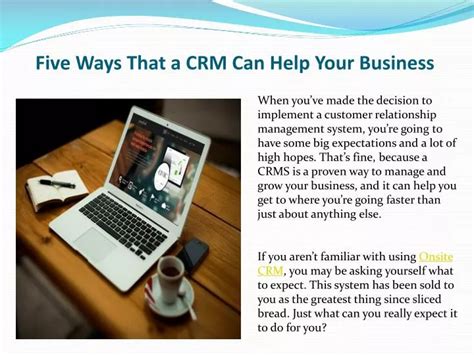 PPT Five Ways That A CRM Can Help Your Business PowerPoint Presentation ID 5015903