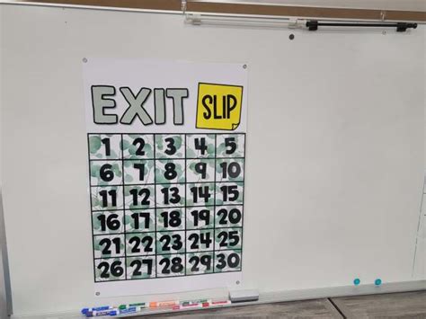 Exit Slips Anchor Chart Hard Good Set 3 Eucalyptus