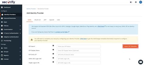 identity providers miniorange identity platform admin handbook