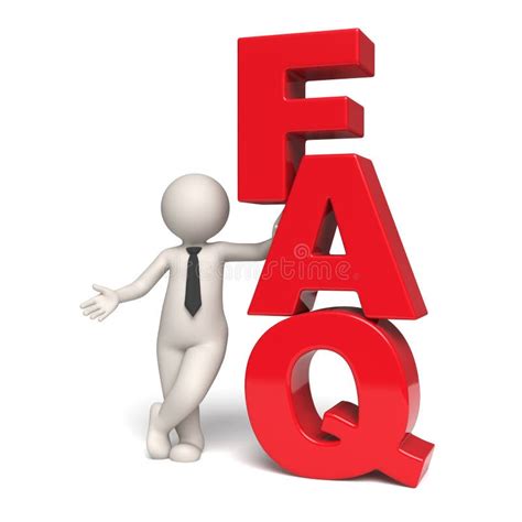 Faq Icon 3d Man Stock Illustration Illustration Of Graphic 19547499