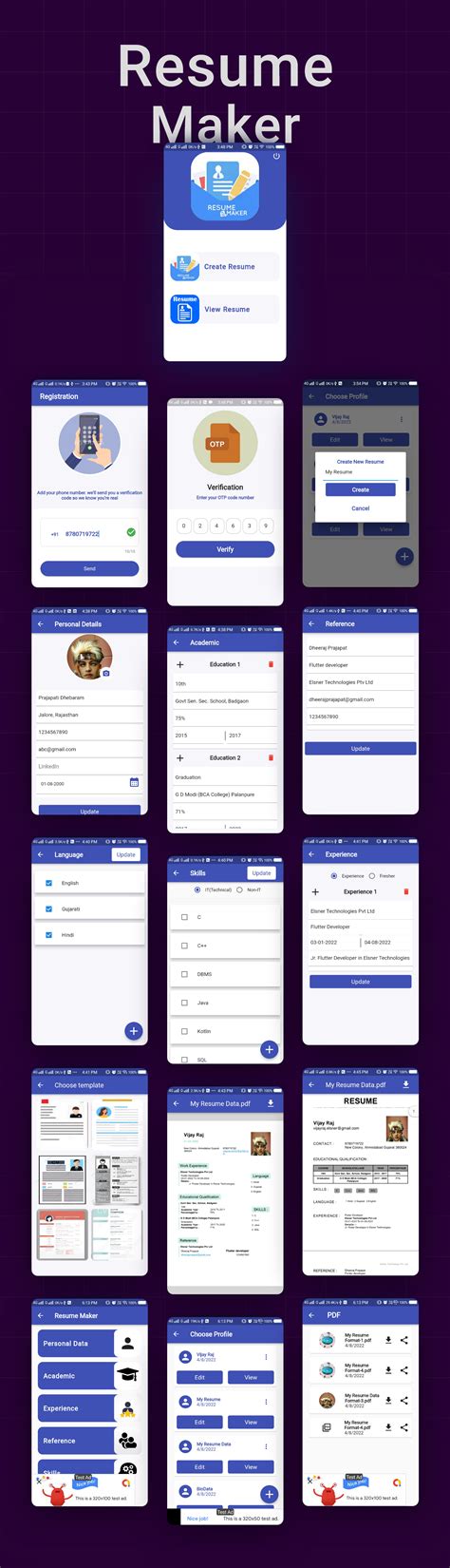 Resume Maker Flutter App Code Market