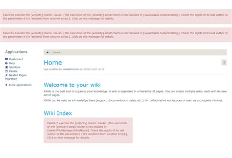 Removing My Account From Xwikiadmingroup Breaks Xwiki Extensions Help Discuss Xwiki Forum
