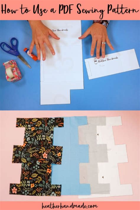 How To Use A PDF Sewing Pattern Heather Handmade