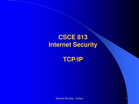Ppt Csce 813 Internet Security Tcpip Powerpoint Presentation Free Download Id3342694