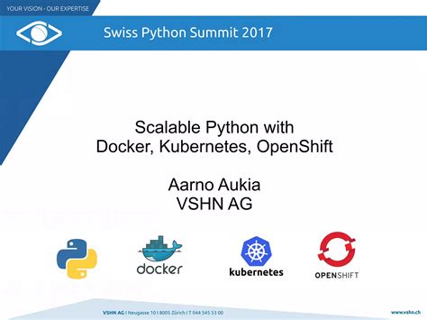 Scalable Python With Docker Kubernetes Openshift Ppt