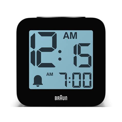 Bc25 Braun Time Speaking Digital Alarm Clock Black Braun Clocks