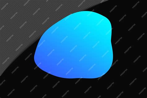 Premium Psd Abstract Shape Gradient Element With Blue Color Template Psd Png Design