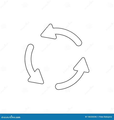 Arrows Rotate Sync Outline Icon Signs And Symbols Can Be Used For Web Logo Mobile App Ui Ux