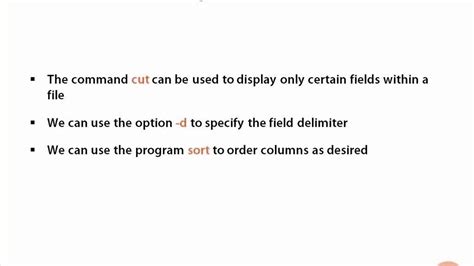 Pluralsight Linux Command Line Interface Cli Fundamentals 0306 Using Cut To Vertically Filter