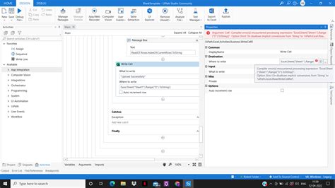 How To Define Range For Write Cell Activity In Ui Path Activities Uipath Community Forum