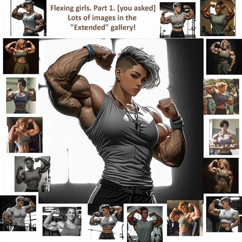 Photo Set Flexing Girls By Femalefist On Deviantart