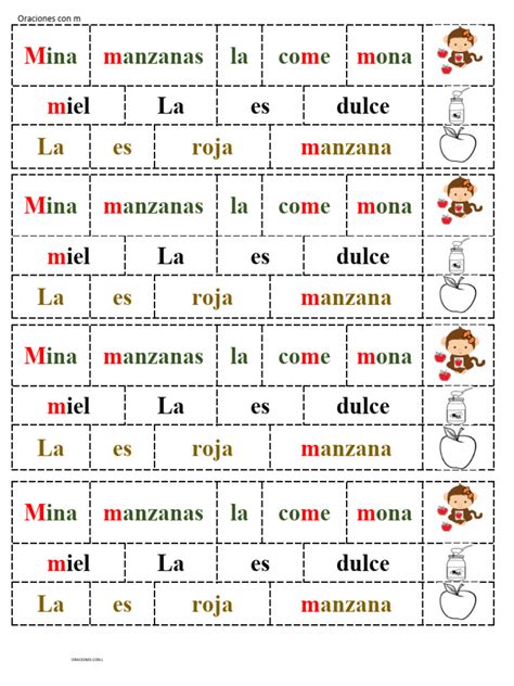 Oraciones Con M L P S T Pdf