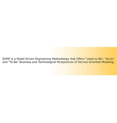 What Is Somf What Is Service Oriented Modeling Pdf