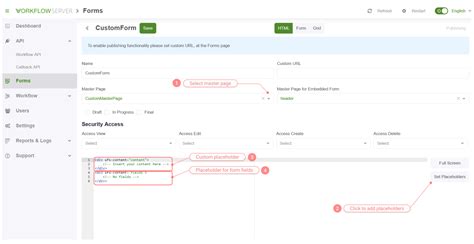 Forms Documentation Workflowserver