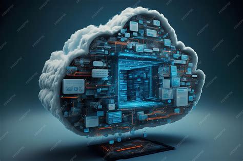 Premium Photo Cloud Computing Concept