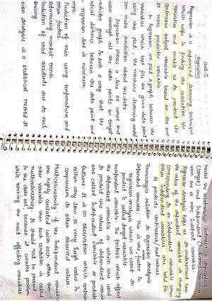 Mlt Notes Unit II III Machine Learning Techniques Studocu