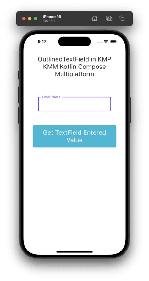 Textfield In Kmp Kmm Kotlin Compose Multiplatform