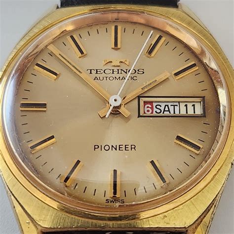 Vintage Technos Pioneer Automatic Swiss Made Daydate Hi Beat