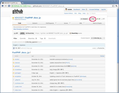 Github でドキュメント日本語化