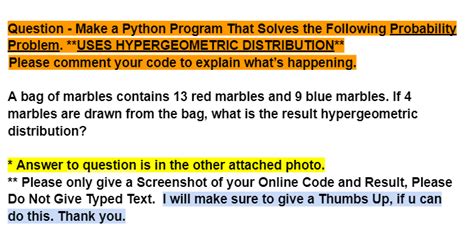 Solved Hello Please Create A Python Program That Solves The Chegg