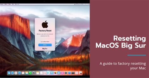 Macos Big Sur Factory Reset Guide Restore Your Mac To Factory Settings
