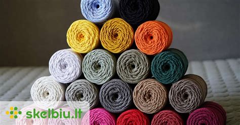 Macrame Virvė 100proc Medvilnė Makrame Virves Skelbiult