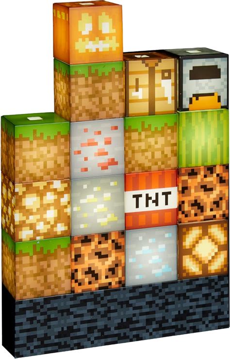 Minecraft Block Building Light 16 Rearrangeable Light Blocks And Bedrock Base Minecraft Bedroom