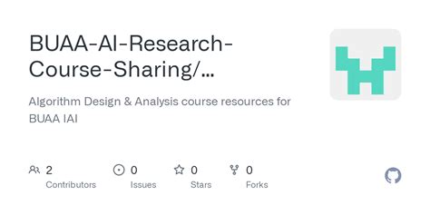 GitHub BUAA AI Research Course Sharing Algorithm Iai Algorithm