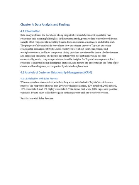 Toyota Chapter4 Data Analysis Pdf Customer Relationship Management