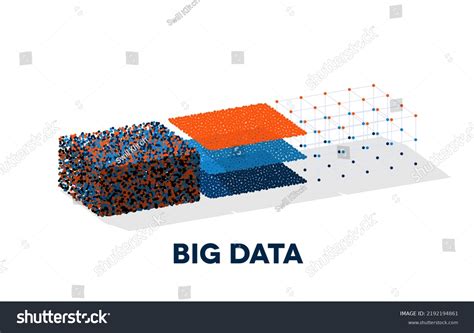 Big Data Illustration Structuring Map Reduce Stock Illustration