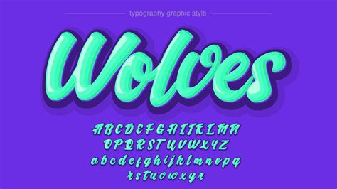 Neon Bold Handwritten Calligraphy Font 692377 Vector Art At Vecteezy