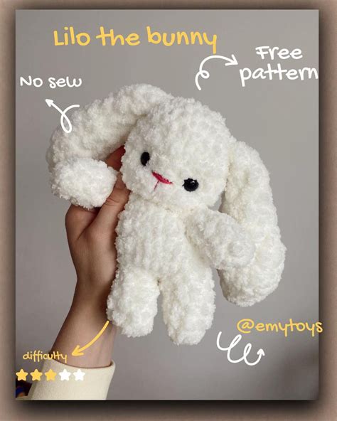 Meet Lilo The Bunny A Free No Sew Crochet Pattern Im So Excited To Share T In 2025 Yarn