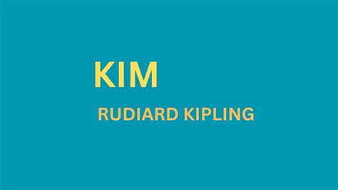 Kim By Rudiard Kipling Part I Youtube