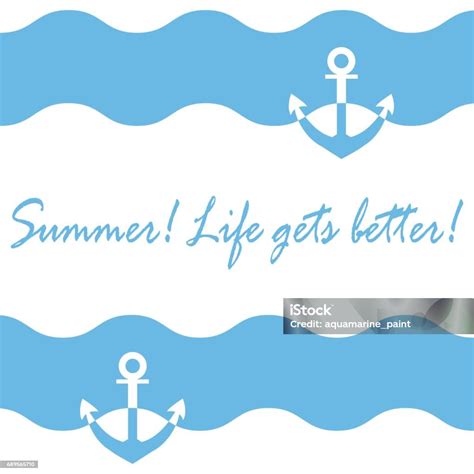 양식에 일치 시키는 파도 앵커와 영감 여름 비는 흰색 바탕에 아름 다운 그림 감정에 대한 스톡 벡터 아트 및 기타 이미지 감정 개념과 주제 곡선 Istock