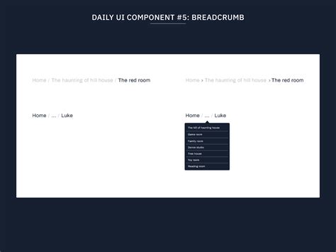 Daily Ui Component 5 Breadcrumb By Tridip Thrizu On Dribbble
