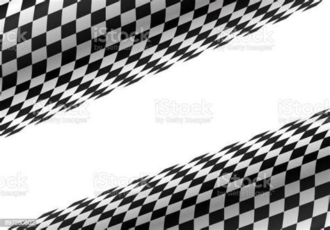 스포츠 경주 대회 배경 벡터 일러스트 레이 션에 대 한 화이트에 추상 체크 무늬 곡선입니다 3차원 형태에 대한 스톡 벡터 아트 및 기타 이미지 Istock