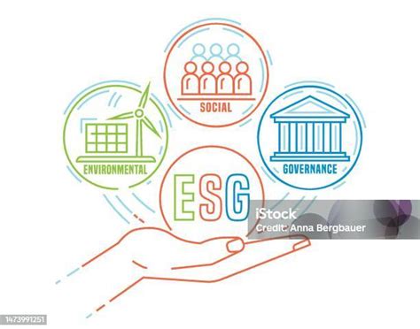 Ilustración De Concepto Esg Ilustración Vectorial Editable Anuncio