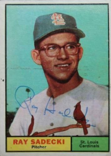 Ray Sadecki Autographs And Memorabilia Sports Baseball