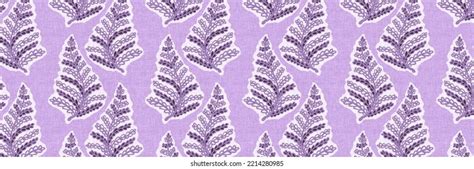 Gender Neutral Purple Foliage Leaf Seamless Stock Illustration