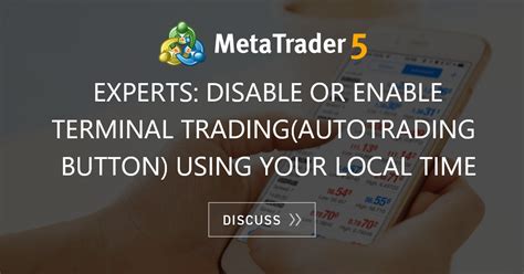 Experts Disable Or Enable Terminal Tradingautotrading Button Using