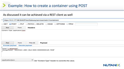 Rest Api Overview With Nutanix Ppt