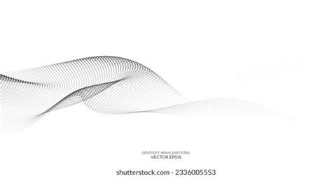 Flowing Dots Particles Wave Pattern Halftone Stock Vector Royalty Free 2336005553 Shutterstock