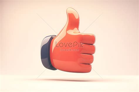 빨간 만화 엄지손가락 일러스트 무료 다운로드 Lovepik