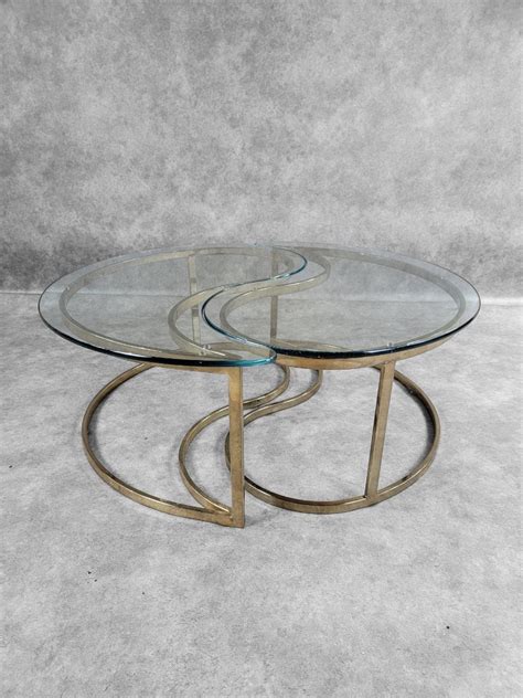 Mcm Milo Baughman Style Yingyang Tables For Dia Vintage Grind House