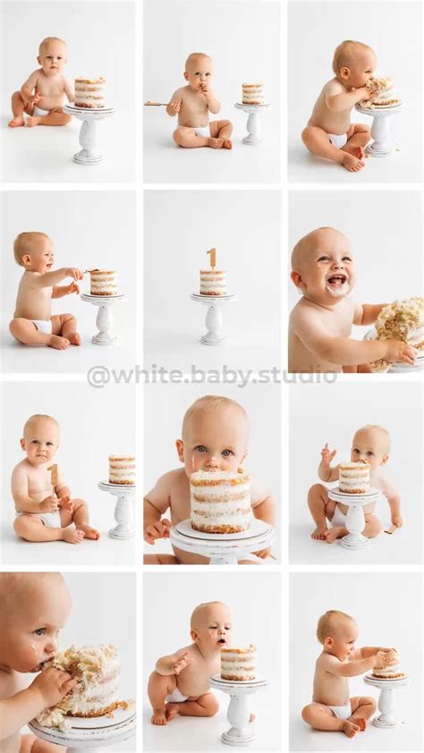 Cakesmash Birthday Photo Session Новорожденный младенец Детские фотосессии Фотосессии малыша