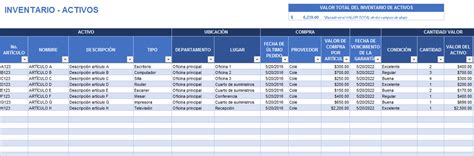 Ejemplo De Inventario De Materia Prima Usan